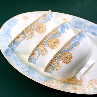 China 4 Piece Ceramic Dinnerware Set Dishwasher Safe Round Porcelain Plates Gift Box 500 MOQ for sale