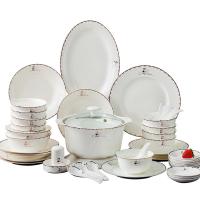 China Hanford Ceramic 4-Piece White Dinnerware Set Oven Safe Medium Tableware for sale