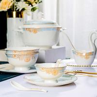 China White Glazed Ceramic Dinnerware Set 2.5 Lbs Round Tableware for Home Restaurant for sale
