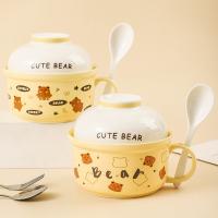 China Temperature Resistant Ceramic Bowl With High Durability And Custom Capacity for sale