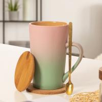 China FDA Approved Ceramic Coffee Cup 350ml BPA Free Drinkware for Home Restaurant for sale