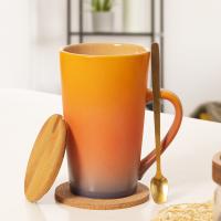 China FDA Approved Ceramic Coffee Cup 350ml BPA Free Drinkware for Home Restaurant for sale