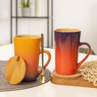 China FDA Approved Ceramic Coffee Cup 350ml BPA Free Drinkware for Home Restaurant for sale