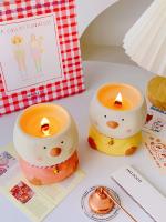 China White Ceramic Candle Jar 500ml with Lid Smokeless Flame Retardant Gift Box for sale