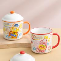 China BPA Free Ceramic Coffee Mugs 350ml Microwave Dishwasher Safe Customizable for sale