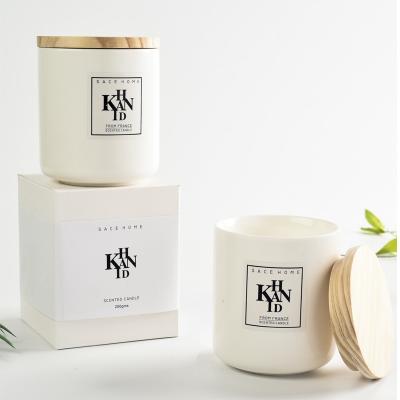 China 500ml Ceramic Candle Jar For Home Decoration for sale