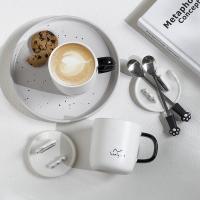 China Lead Free Ceramic Coffee Cups 350ml Heat Resistant Microwave Safe Beverage Mug Set of 4 for sale
