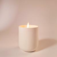 China Smokeless Ceramic Candle Holder 500ml White Gift Box Home Decor for sale
