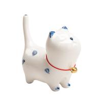 China Patterned Ceramic Lucky Cat Gift Set 500 Pieces Eco Friendly Home Decoration for sale