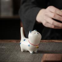 China Patterned Ceramic Lucky Cat Gift Set 500 Pieces Eco Friendly Home Decoration for sale