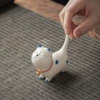 China Patterned Ceramic Lucky Cat Gift Set 500 Pieces Eco Friendly Home Decoration for sale