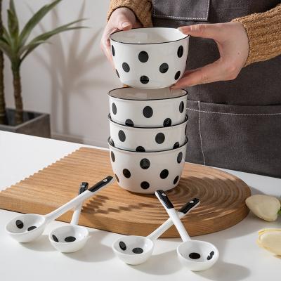 China European Fine Ceramic Tableware 4 Pcs Stoneware Dinner Set Crockery Dinnerware Sets for sale