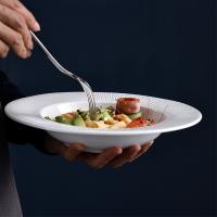 China White Porcelain Dinner Plate Set 10.5 Inch Classic Coupe Ceramic Dishware 4 Pack for sale