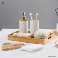 China Embossed Ceramic Bathroom Accessories Set Luxury Golden Custom Design for sale