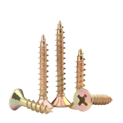 China M4 Countersunk Cross Self Tapping Screw Flat Head Wood Screw Zinc Fiberboard Nail Furniture for sale