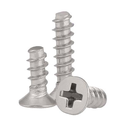 China KB Nickel Plated Cross Countersunk Self Tapping Screws M1 M2 M3 M4 M5 Flat Head Flat Tail for Glasses for sale
