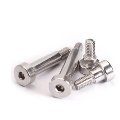 China 304 Stainless Steel Thin Head Hex Socket Shoulder Screw M6 M8 Smooth Shank Step Bolt for sale