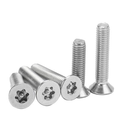 China 304 Stainless Steel Torx Anti-Theft Flat Head Countersunk Machine Screw M3 M4 for sale