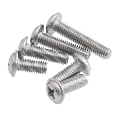 China 304 Stainless Steel Phillips Pan Head Machine Screws M4 M5 M6 for Cabinet Assembly for sale