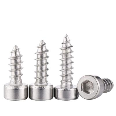 China 304 Stainless Steel Hex Socket Self Tapping Screws M4 M5 M6 Cylindrical Head Wood Screws Bolts for sale
