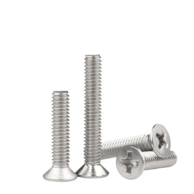 China Stainless Steel KM304 Cross Flat Head Countersunk Machine Screw M4 M5 Furniture Hardware for sale