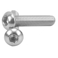 China A2-70 304 Stainless Steel Truss Head Hex Socket Screws - M3-M10 Large Flat Head Allen Bolts Rust Resistant for Furniture for sale
