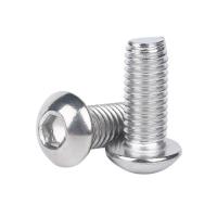 China A2-70 304 Stainless Steel Truss Head Hex Socket Screws - M3-M10 Large Flat Head Allen Bolts Rust Resistant for Furniture for sale
