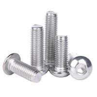 China A2-70 304 Stainless Steel Truss Head Hex Socket Screws - M3-M10 Large Flat Head Allen Bolts Rust Resistant for Furniture for sale