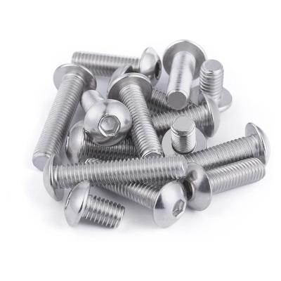 China A2-70 304 Stainless Steel Truss Head Hex Socket Screws - M3-M10 Large Flat Head Allen Bolts Rust Resistant for Furniture for sale