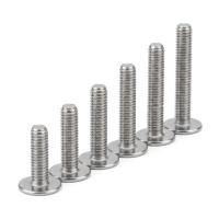 China 304 Stainless Steel CM Ultra-Thin Large Flat Head Hex Socket Machine Screws Bolts M2 M3 M4 M5 Metric Precision Countersunk Fasteners for Electronics Furniture Factory Direct Wholesale RoHS Certified for sale