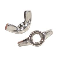 China 201 Stainless Steel Wing Nut Butterfly Nut Hand Tighten Threaded Fastener, M3 M4 M5 M6 M8 M10 M12 Metric Thread Wing Nuts, Corrosion Resistant Thumb Nuts For Machinery, Furniture, Pipeline Installatio for sale
