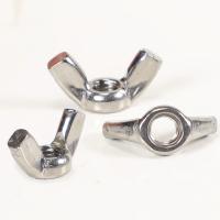 China 201 Stainless Steel Wing Nut Butterfly Nut Hand Tighten Threaded Fastener, M3 M4 M5 M6 M8 M10 M12 Metric Thread Wing Nuts, Corrosion Resistant Thumb Nuts For Machinery, Furniture, Pipeline Installatio for sale