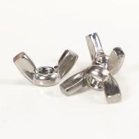 China 201 Stainless Steel Wing Nut Butterfly Nut Hand Tighten Threaded Fastener, M3 M4 M5 M6 M8 M10 M12 Metric Thread Wing Nuts, Corrosion Resistant Thumb Nuts For Machinery, Furniture, Pipeline Installatio for sale