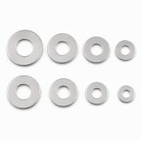 China 304 Stainless Steel Flat Washer Plain Gasket Round Spacer Washer Anti-loosening Metal Shim For Bolt Screw Fastener Machinery Hardware Custom Size Available for sale