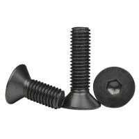 China Class 10.9 black countersunk head hexagon socket head screws M2/M3/M4/M5 flat head screws and bolts M6/M8/M10/M12 for sale