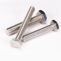 China 201 Stainless Steel External Hex Bolts Hexagon Head Bolts Metric Size Anti-corrosion Hardware Fastening Screws for Machinery Furniture for sale