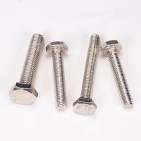 China 201 Stainless Steel External Hex Bolts Hexagon Head Bolts Metric Size Anti-corrosion Hardware Fastening Screws for Machinery Furniture for sale