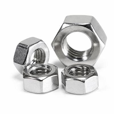 China DIN 934 Hex Nut 304 Stainless Steel SS304 A2-70 Metric Hexagon Nut M3-M36 Full Size RangePlain Finish Fastener Manufacturer Factory Direct Wholesale OEM Custom Packaging In Stock for sale