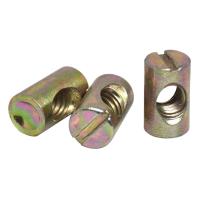 China Color zinc hammer nut M6 I-shaped hammer cylinder transverse hole three-in-one connector furniture parts screw nut M8 for sale
