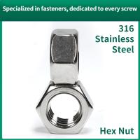 China DIN934 316 A4 Stainless Steel Hex Nut M2-M64 Hexagon Nuts Marine Grade Anti-Corrosion Rustproof Metric Hexagonal Head Nut Bolt Screw Fastener for sale