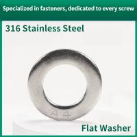 China Factory 316 Flat Washer Seawater Salt Spray Rust Resistant Washer Thickening Increase Stainless Steel Flat Washer Non-calibration for sale