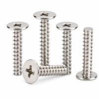 China CB plus hard nickel plated large head cross thin head flat tail self-tapping screws electronic small screws wholesale M2.3/M3 for sale