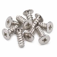 China CB plus hard nickel plated large head cross thin head flat tail self-tapping screws electronic small screws wholesale M2.3/M3 for sale