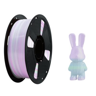 China Smooth Gradient Multicolor 1.75mm Three Tone PLA Filament for FDM 3D Printing for sale