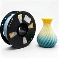 China Smooth Gradient Multicolor 1.75mm Three Tone PLA Filament for FDM 3D Printing for sale