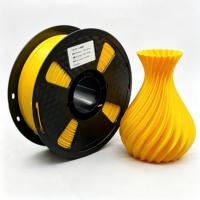China Yellow PLA 3D Printing Filament 1.75mm - Eco Biodegradable Bubble-Free Smooth Printing Material for sale