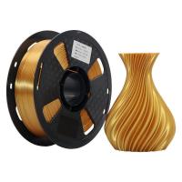 China Silk PLA Filament 1.75mm, Shiny 3D Printer Filament, 1 kg Spool, Clog-Free & Bubble-Free for FDM 3D Printers for sale