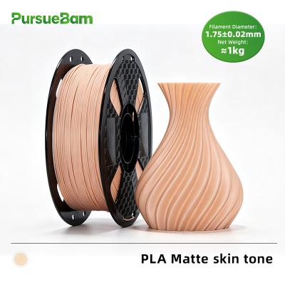 China Frosted Matte Finish PLA 3D Printer Filament 1.75mm Low Warpage Matte PLA Filament for Clean FDM Printing for sale