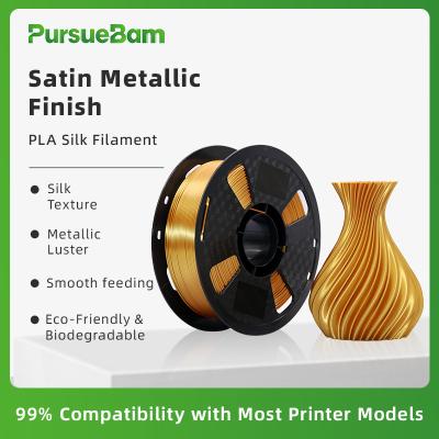 China Multi Silk Color PLA 3D Printing Filament 1.75mm Grey Black White No Clogging Bubble-Free Biodegradable 3D Printer Filament for sale