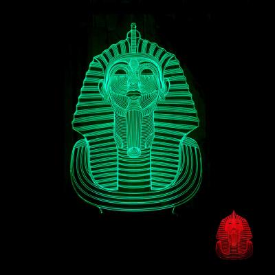 China Custom OEM picture logo Sphinx Tourist attraction building 3D night Lights Colorful LED Vision Gift USB Lights for sale